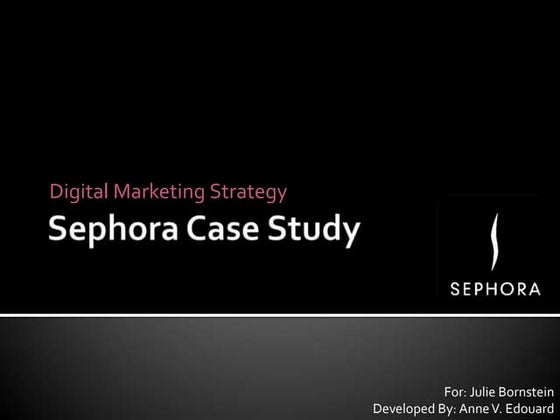 Sephora-Presentation | PDF | Grocery Shopping | Shopping