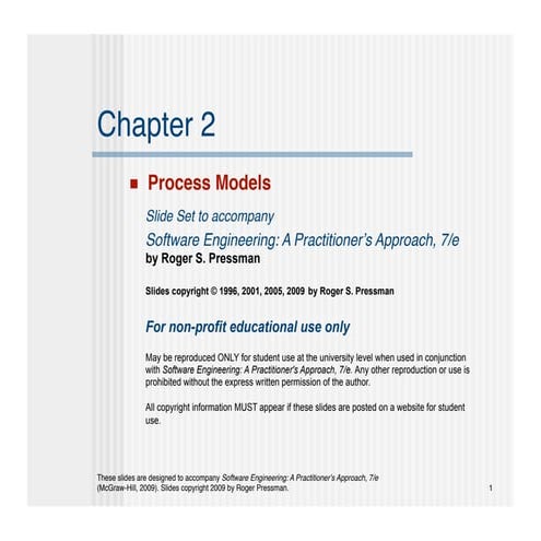 SE CHAPTER 2 PROCESS MODELS | PPT
