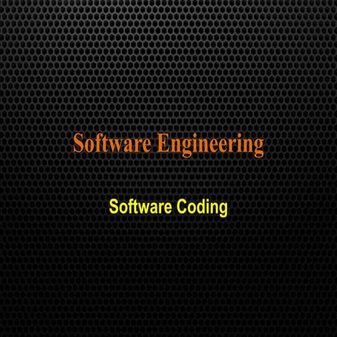 Software Coding Software Coding Ppt Programming Languages Computing 