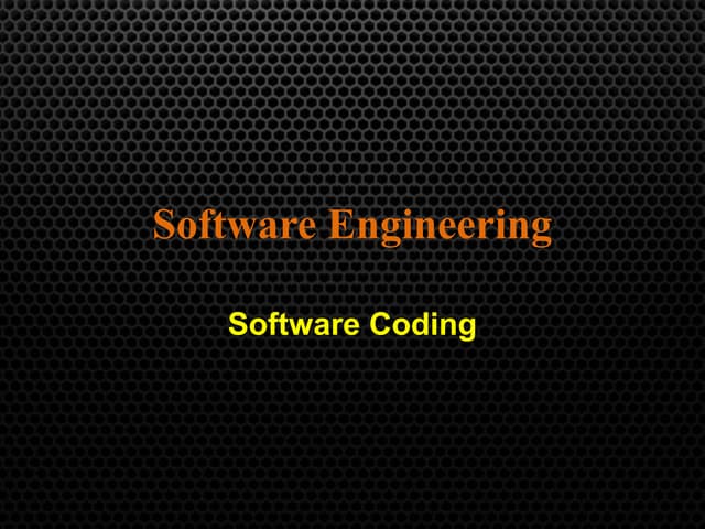 Software Coding Software Coding Ppt Programming Languages Computing