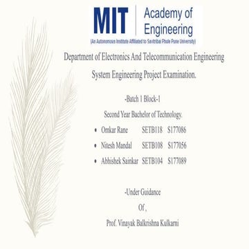 Tsunami Disaster Management System -System Engineering | PPTX