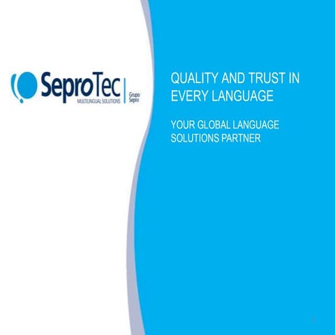 Seprotec multilingual solutions | PPT