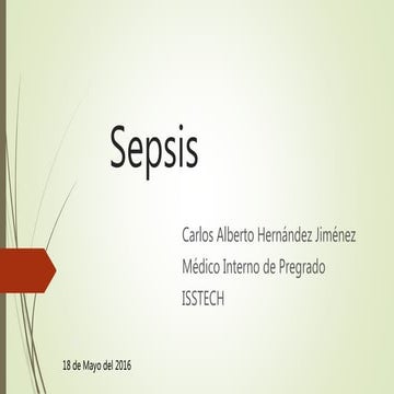 sepsis .pptx guía sobre la sepsis manual y manejo | PPTX