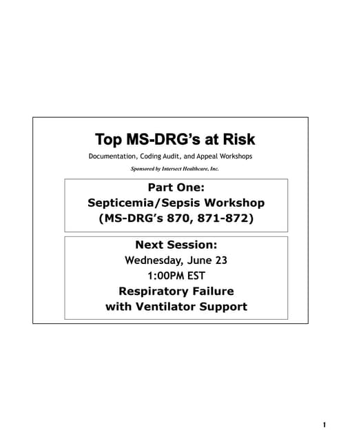 Sepsis and early goal directed therapy | PPTX