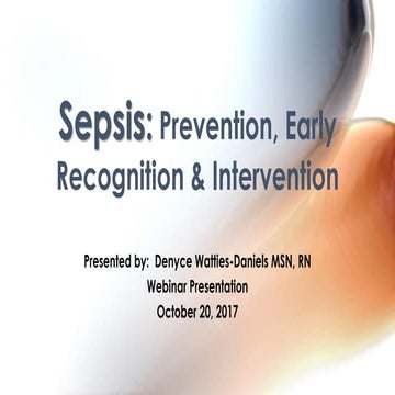 Sepsis Power Point Slides.pdf how to diagnose prevention | PDF | Infectious Diseases | Diseases ...