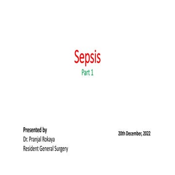 Sepsis | PPTX
