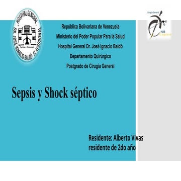 Sepsis y Shock Septico, DEFINICION,CLASIFICACION | PPTX