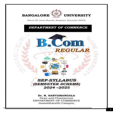 SEP SYLLABUS 24- 25-BCOM.pdf of bangalore university | PDF