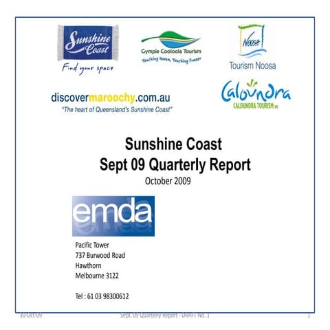 Sunshine Coast Tourism Reseach Sept 2009 | PDF