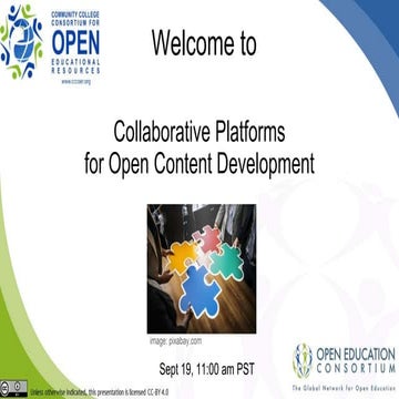 Collaborative Platforms for Open Content Development | PPTX