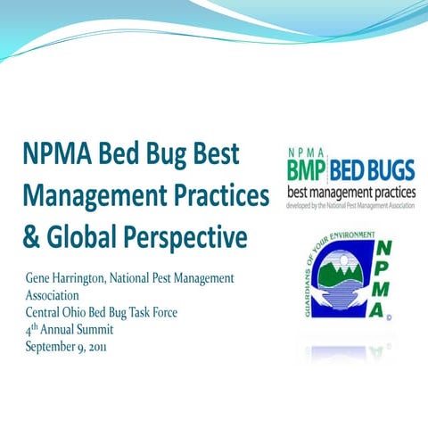 5 NPMA Bed Bug Best Management Practices & Global Perspective | PPTX
