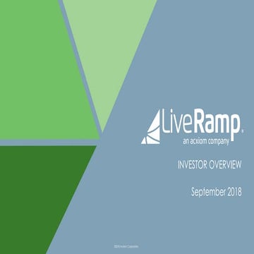 Sept 2018 acxiom live-ramp_investor roadshow deck | PPT
