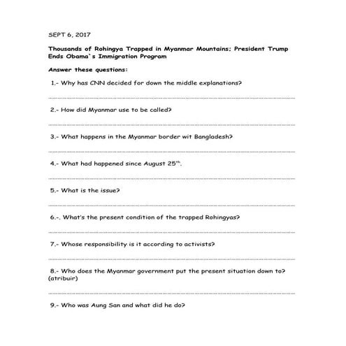 CNN 10, May 1, 2017 Exercises | DOC