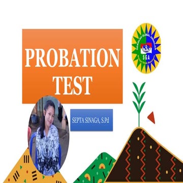 Probation program during the training to become a teacher | PPTX