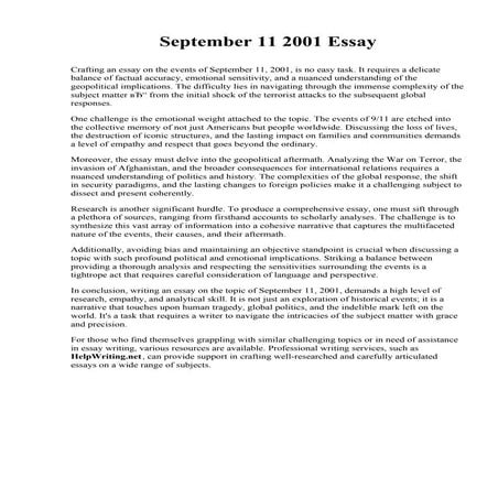 September 11 2001 Essay.pdf