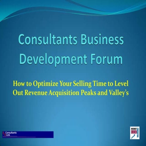 September 2010 Consultants Business Development Forum | PPTX