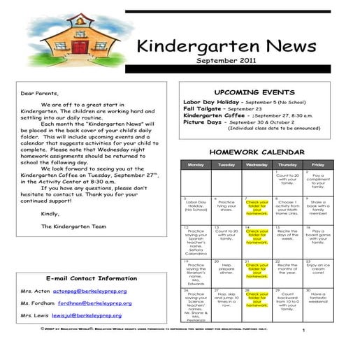 September 2011 calendar | PDF