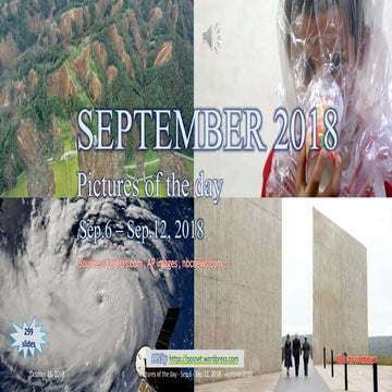 SEPTEMBER 2018 - Pictures of the day - Sept.6 - Sept. 12, 2018 | PPT