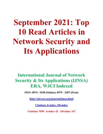 July 2022 - Top 10 Read Articles in Network Security & Its Applications ...