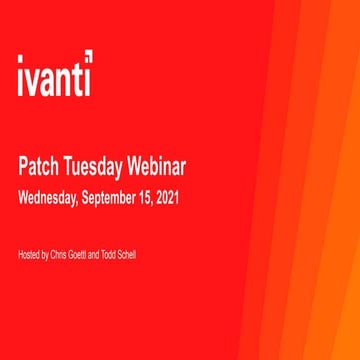 2021 September Patch Tuesday | PPTX