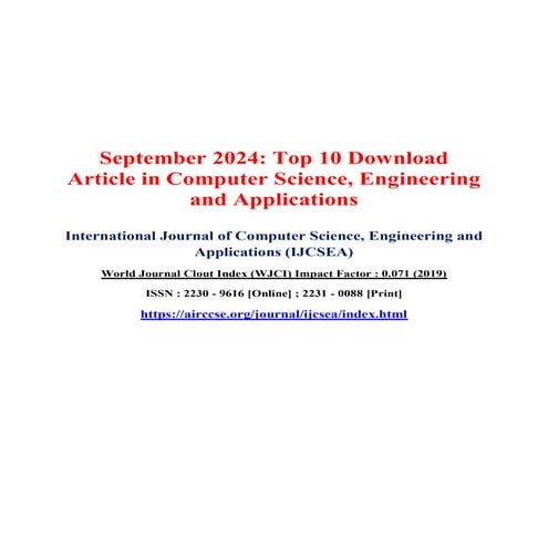 September 2024: Top 10 Download Article in Computer Science ...