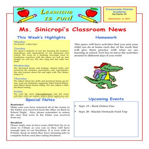 Lesson Plans First Grade | PDF