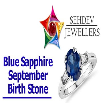 Blue sapphire September Birthstone | PPTX