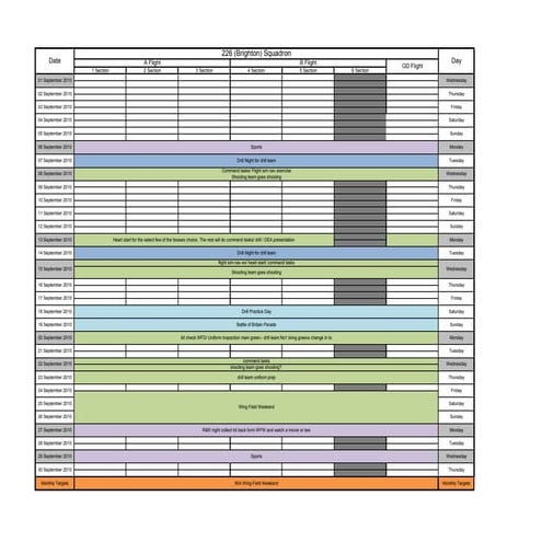 September Training Program | PDF