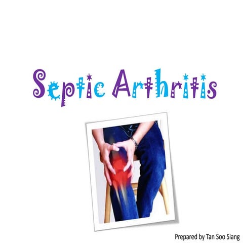 Septic arthritis | PPT