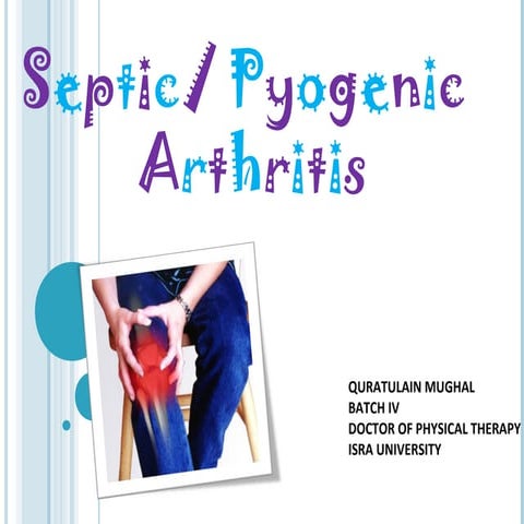 Septic arthritis | PPT