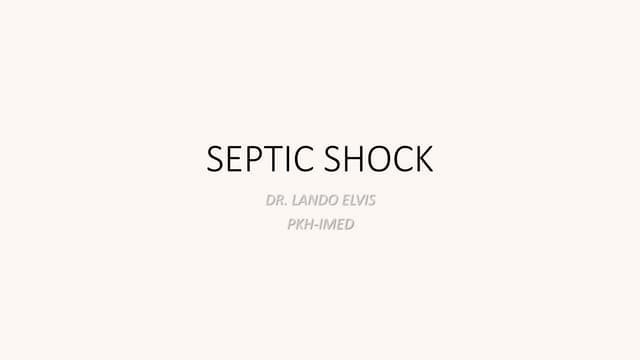 Sepsis | PPTX