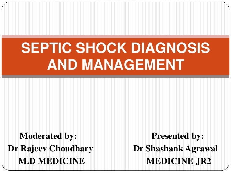 Management Of Septic Shock