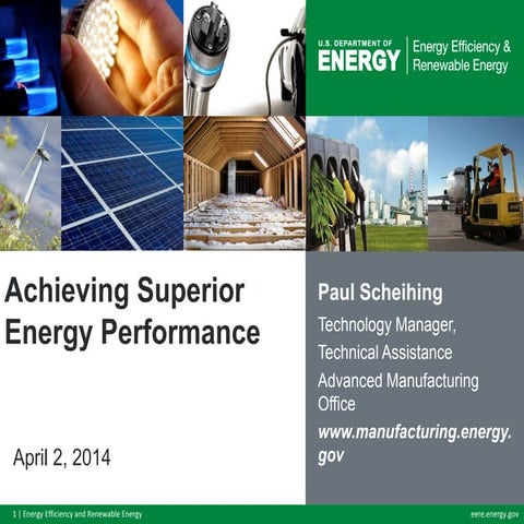 Achieving Superior Energy Performance (SEP) - U.S. DOE | PPT