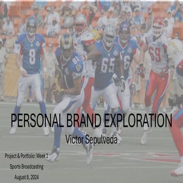 Victor A Sepulveda's Persoanl Brand Exploration | PDF
