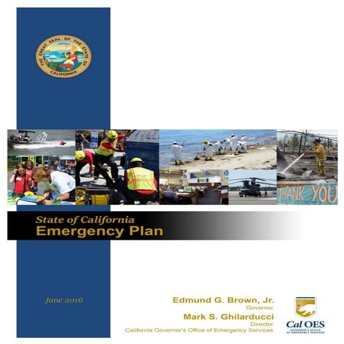 California Emergency Response Plan - NIMS - ICS - ESF 18 Cybersecurity ...