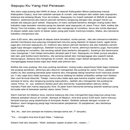 Sepupu Ku Yang Hot Perawan | PDF