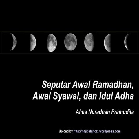 Seputar Awal Ramadhan Dan Awal Syawal | PPS
