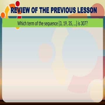 geometric sequence final.pptx Sequence and patterns | PPTX