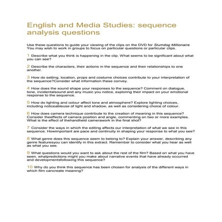 Sequence analysis | DOCX