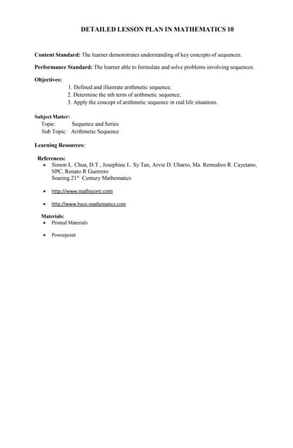 Lesson plan about statistics math 7 | DOCX | Educational Assessment ...