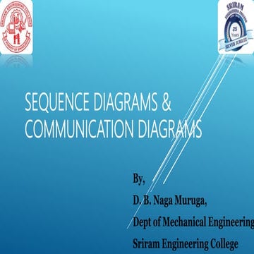 Sequence diagrams & communication diagrams | PPTX