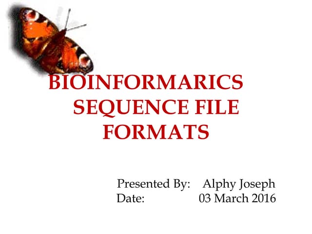 Sequence File Formats Ppt Databases Computer Software And 0645