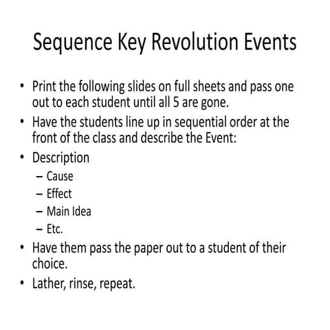 Sequence of events | DOC