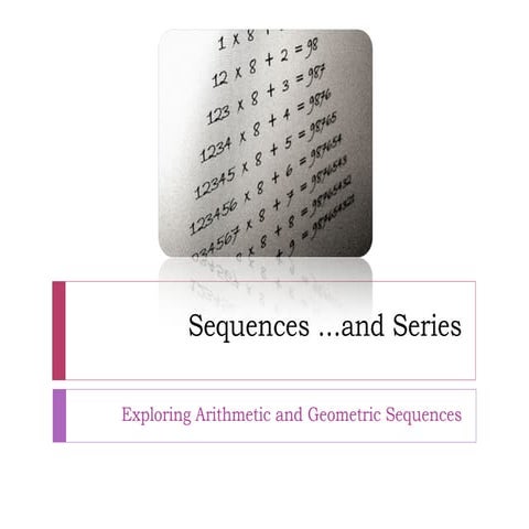 Sequences and series | PPT