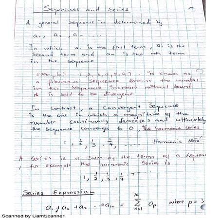 Sequences and series notes with examples | PDF