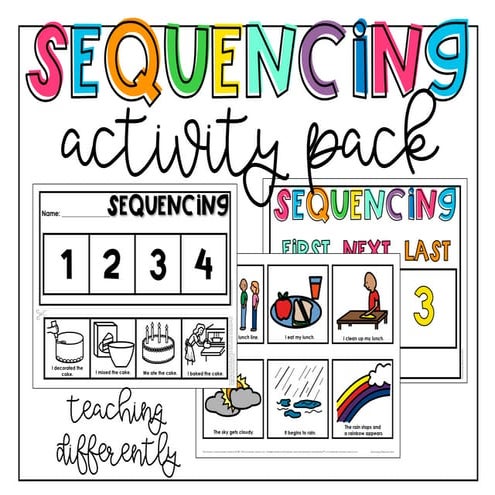 Sequencing activities copy paste and writing activities for distance ...