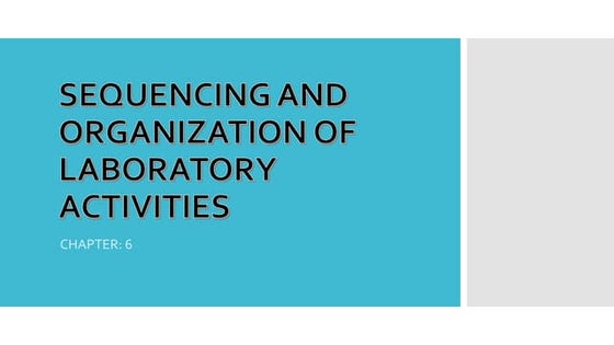 laboratory design and laboratory organization | PPTX