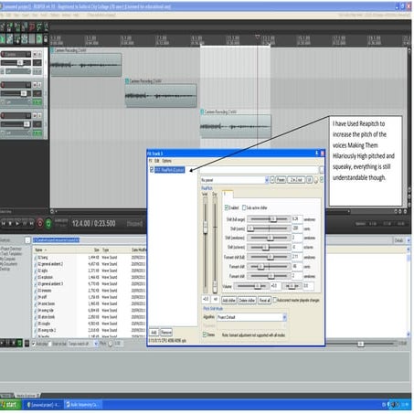 Sequencing canteen recording effects 2 | PPT