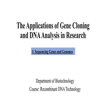 Sequencing Genes and Genomes and its Applications.pptx