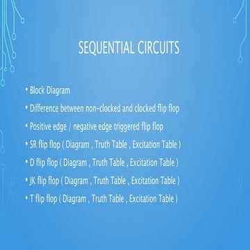 Introduction To Sequential Circuits And Flip Flops Pptx